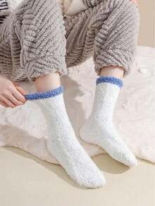 12/6/3/1 Pair Women's Winter Warm Coral Fleece Socks, Ultra Soft ...