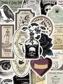 50pcs Gothic Apothecary Vintage Potion Labels Stickers For Notebooks ...
