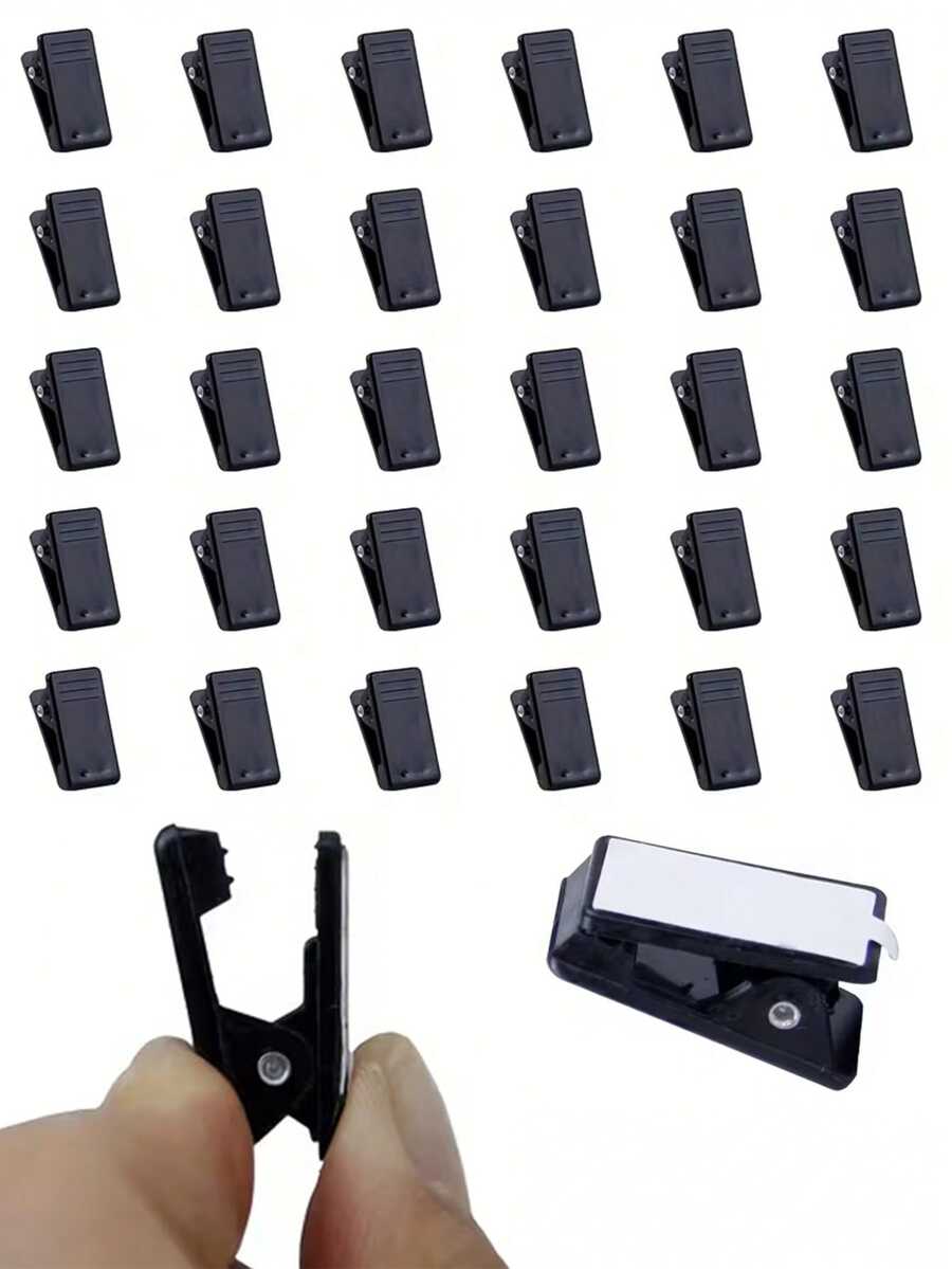 Self-Adhesive Wall Hanging Clips, Plastic Sticky Clips, Small Hanging ...