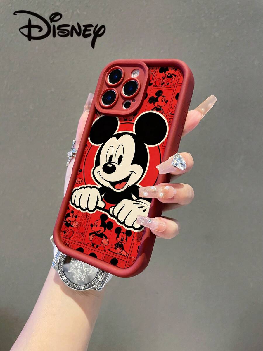 1pc Cartoon Disney Burgundy Shock-Proof TPU Material Phone Case ...
