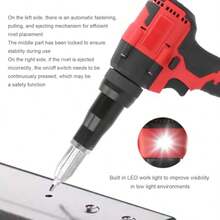 Cordless Rivet Gun 360W 18V Battery Powered Electric Brushless Blind ...