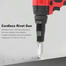 Cordless Rivet Gun 360W 18V Battery Powered Electric Brushless Blind ...