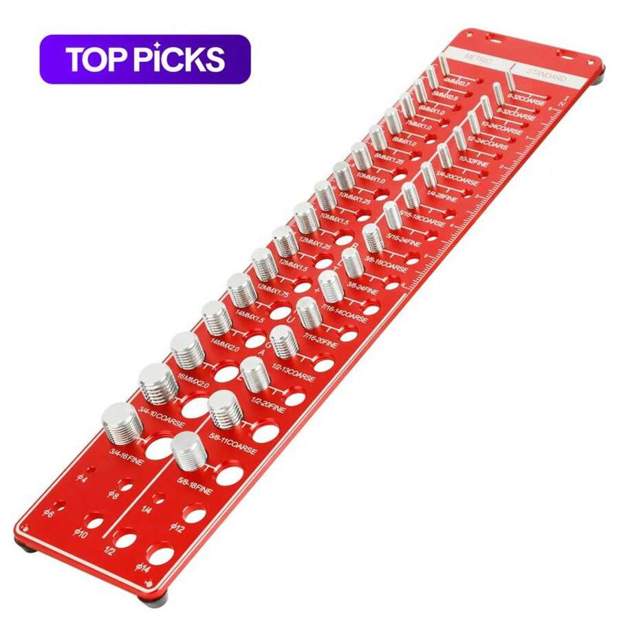 34-Hole Thread Checker, Nut And Bolt Thread Checker, Thread Gauge, Bolt ...