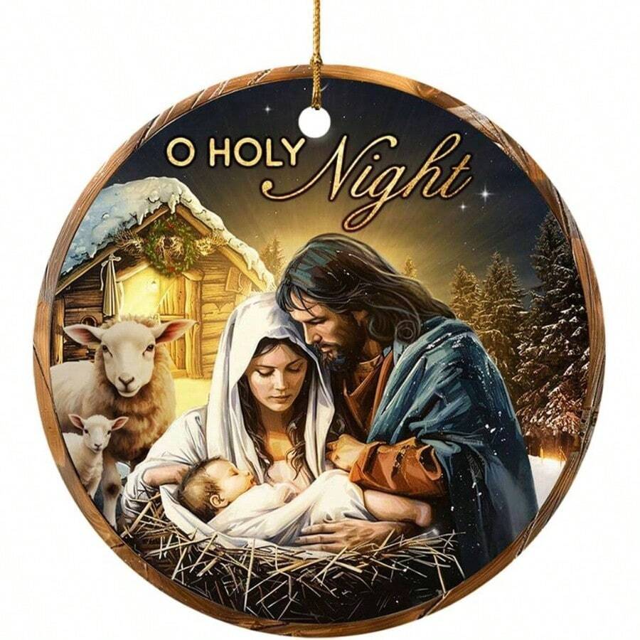 Nativity Ornaments 2025 Nativity Gifts Family Friend, Ceramic Tree ...