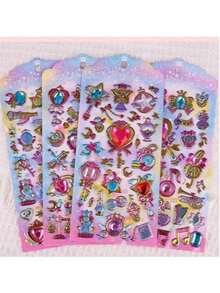 1pc 3D Crystal Sticker, Bubble Film Diamond Jewel Sticker, Gem Diamond ...