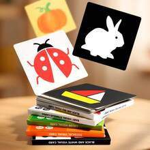 Black & White Flashcards For Baby Early Education, Visual Stimulation ...