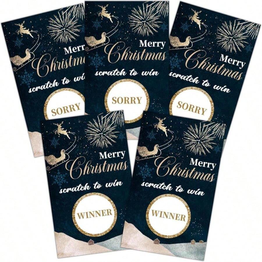 DrBaner Christmas Scratch Off Cards, Christmas Games For Family Office ...