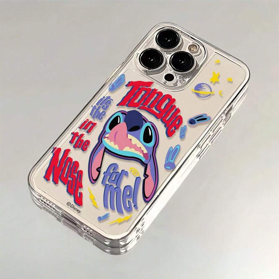 Disney Lilo & Stitch Phone Case, "Tongue In The Nose For Me!" Slogan ...