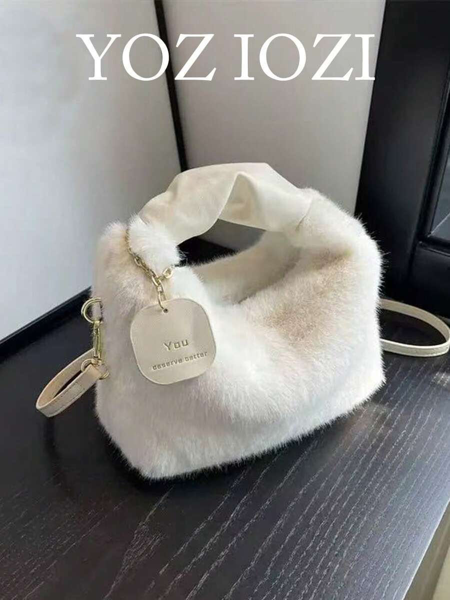 Bolso de mano pequeño y lindo con pliegues de estilo coreano, bolso de ...