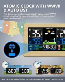 Weather Station Wireless Indoor Outdoor Thermometer, Digital ...