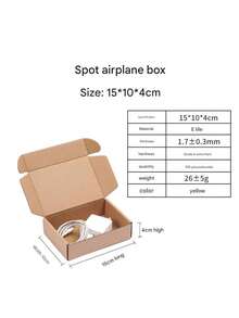 12pcs White Window Paper Boxes, Transparent Window Courier Packaging ...