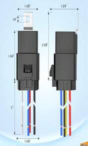 Nilight 50003R - 5-Pin 30-40A 12V SPDT Interlocking Relay Plug And ...