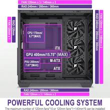 PC Case - Pre-Installed 4 No RGB Fan, ATX Mid-Tower Gaming PC Case, 270 ...