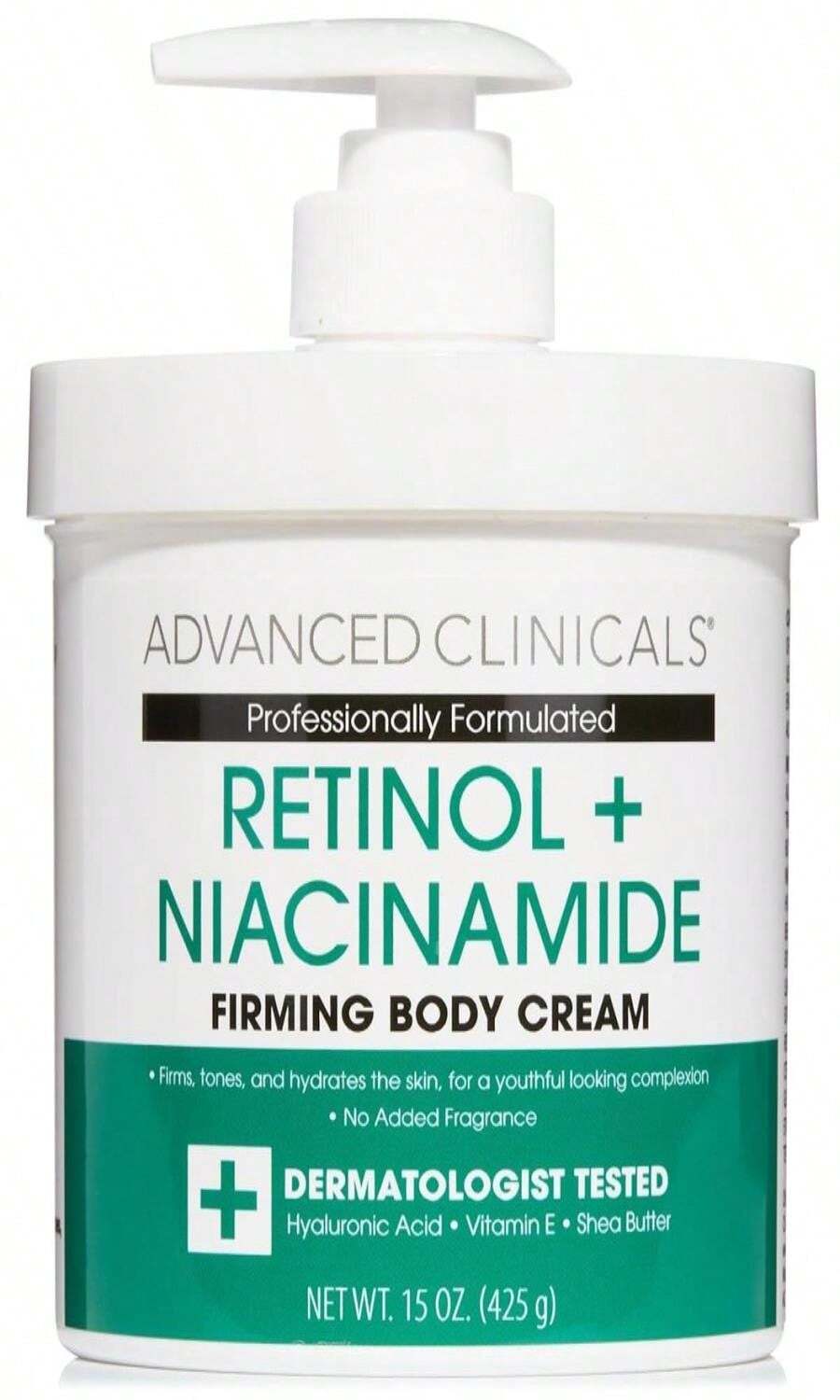 Loción corporal de retinol Advanced Clinicals, humectante reafirmante y ...