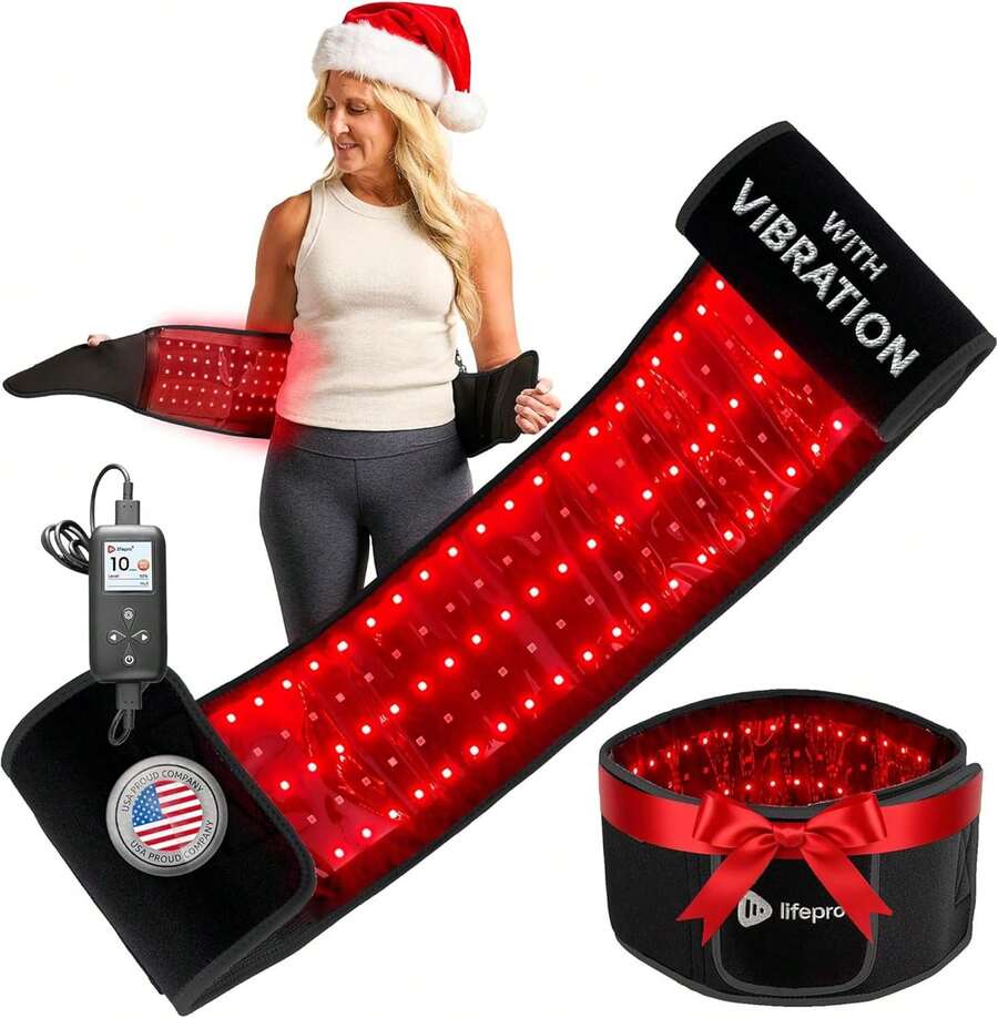 Lifepro Red Light Therapy Belt - 660nm & 850nm Near Infrared & Red ...