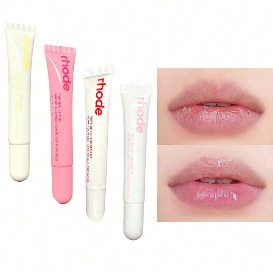 4pcs The Bieber Peptide Lip , Sheer Buildable Color, Glossy Finish ...