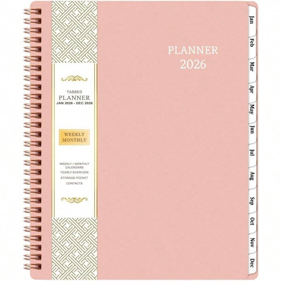 2026 Planner - Calendar Planner 2026 8" X 10" Jan. 2026 - Dec. 2026 ...