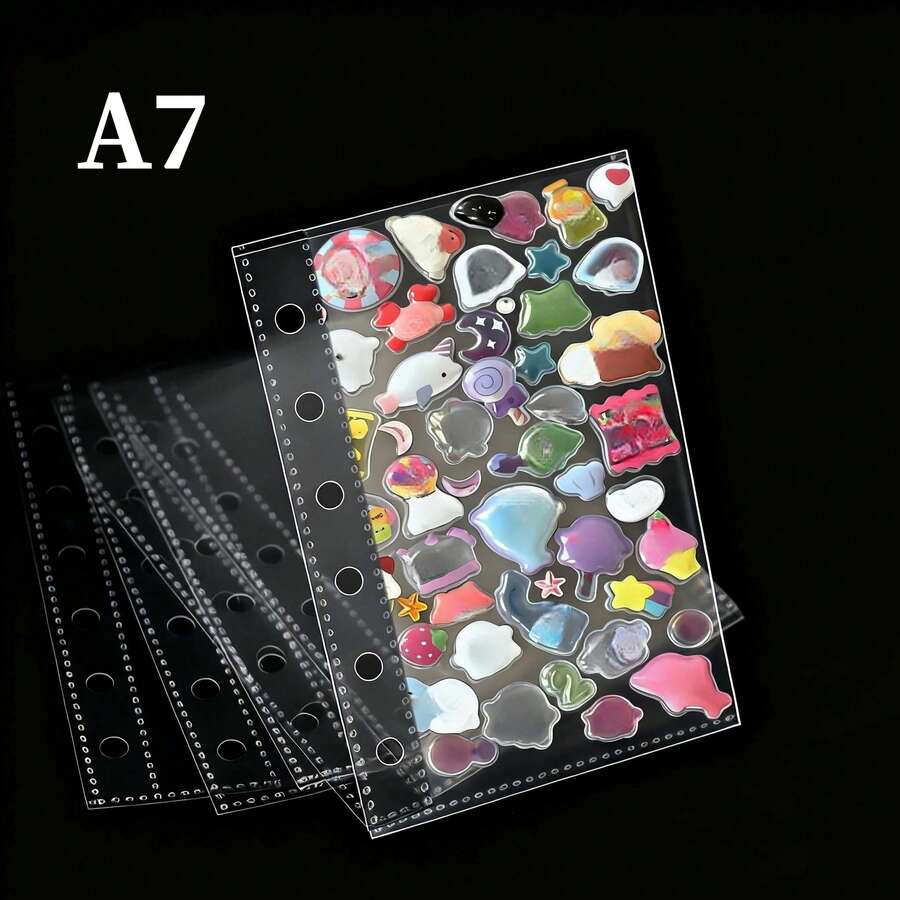 10/20/30/50pcs A7 Clear Refill Pages, A7 Loose Leaf Notebook Refill ...
