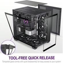 PC Case - Pre-Installed 4 No RGB Fan, ATX Mid-Tower Gaming PC Case, 270 ...