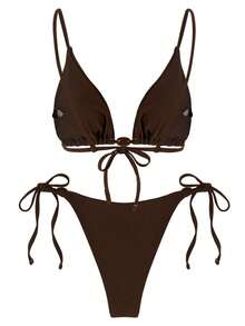 Neuer Sommerstil europäisch-amerikanischer sexy brauner einfarbiger ...