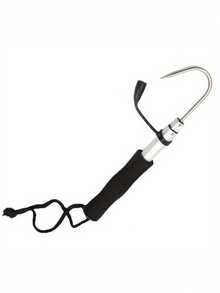 New Telescopic Retractable Fish Gaff Stainless Ice Sea Fishing Spear ...