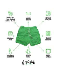 Short Praia Masculino Pixel Rainbow Arco Iris SHORT 796 FLUXO GEEK ...