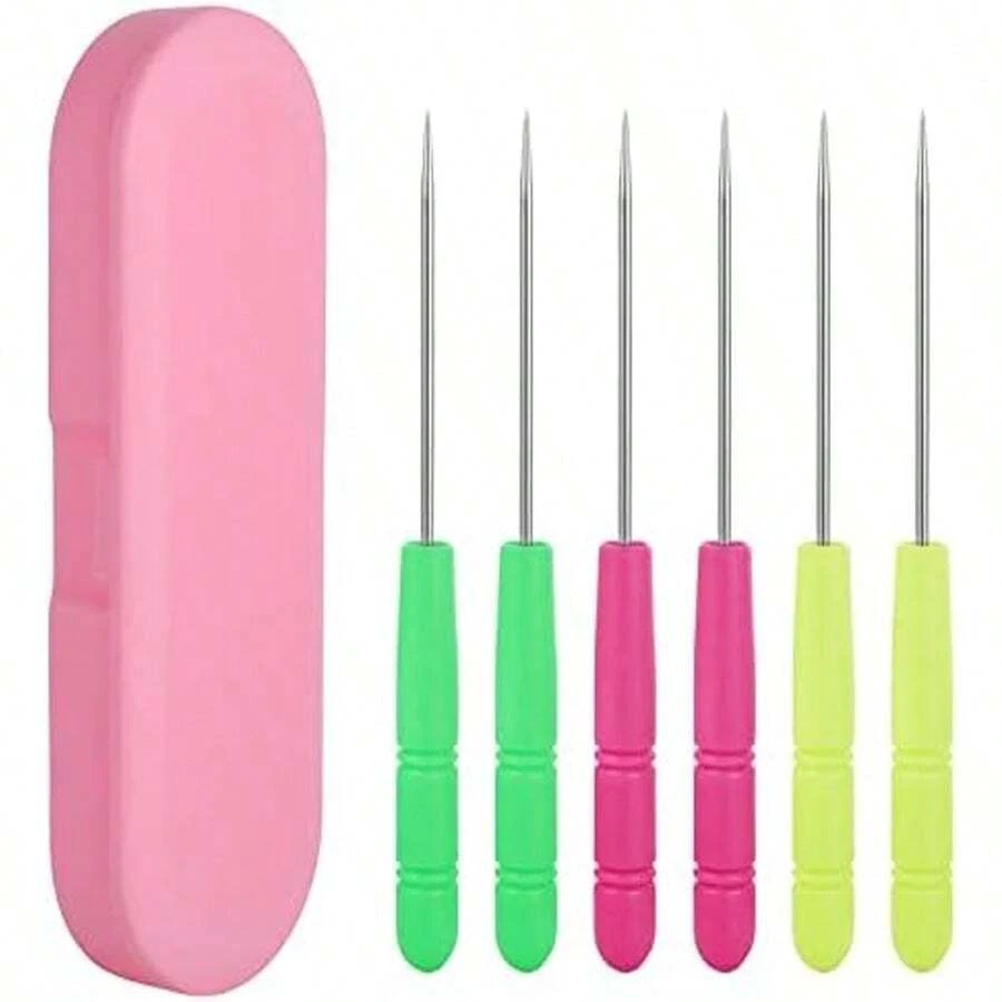 6Pcs Cookie Scribe Tool Sugar Stir Needle Stored In Plastic Box ...