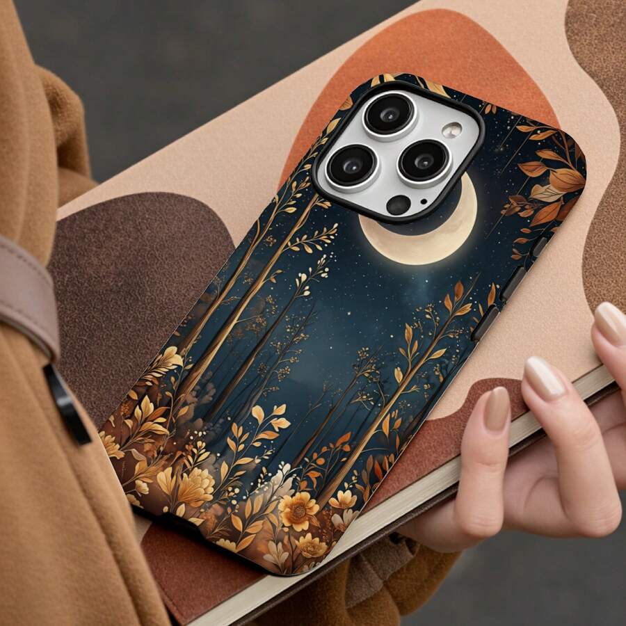 Night Forest Moon Phone Case Compatible With IPhone11, 12, 13, 14, 15 ...