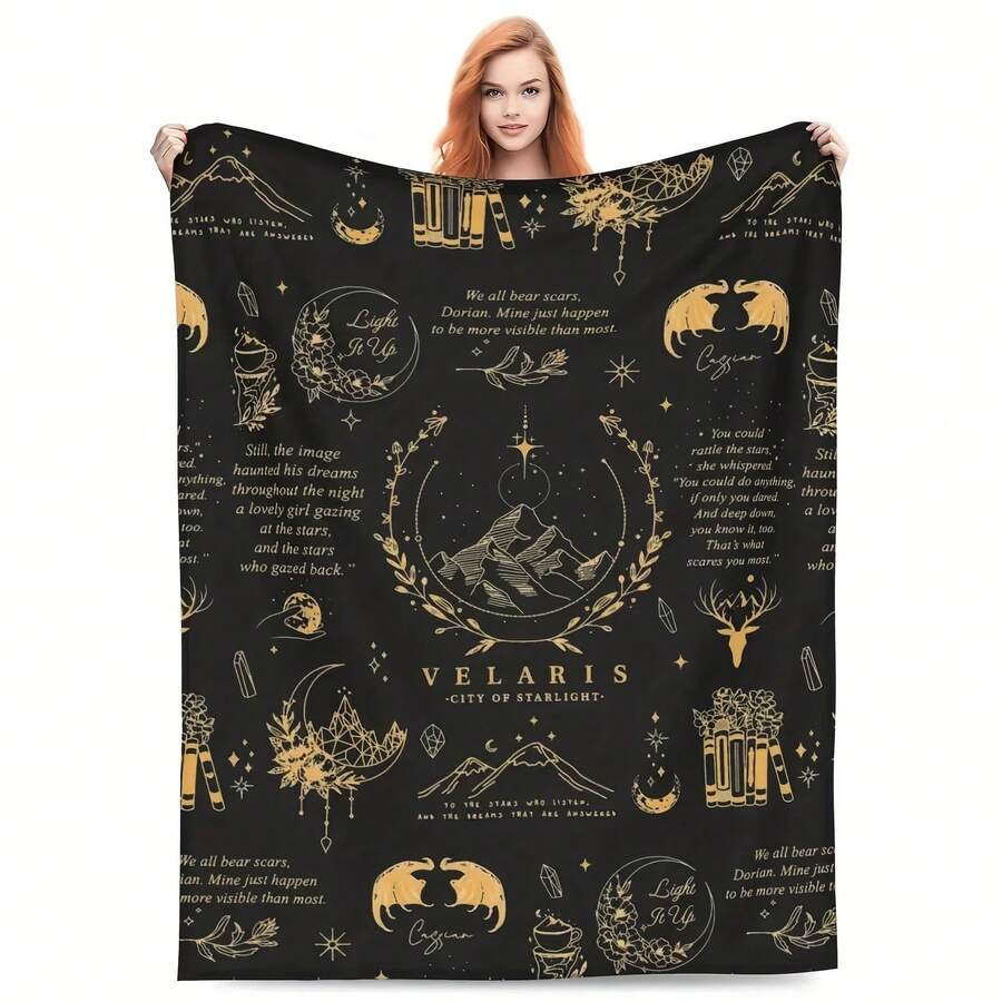 Velaris City Of Starlight Blanket - Magical Fantasy Design With ...
