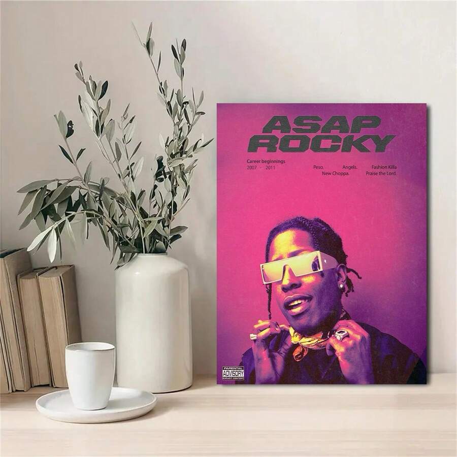 1PC Frameless ASAP Poster - Hip Hop Album Track Art Canvas Decor ...