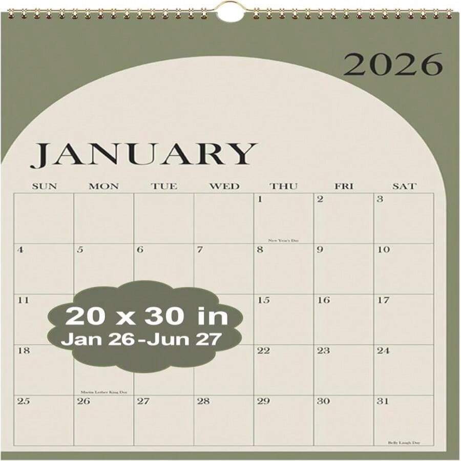 2026 Calendar - Wall Calendar 2026 From January 2026 To June 2027, 2026 ...