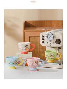 CRAYON SHINCHAN Crayon Shin-Chan Cartoon Water Cup Flower Tea Ceramic ...