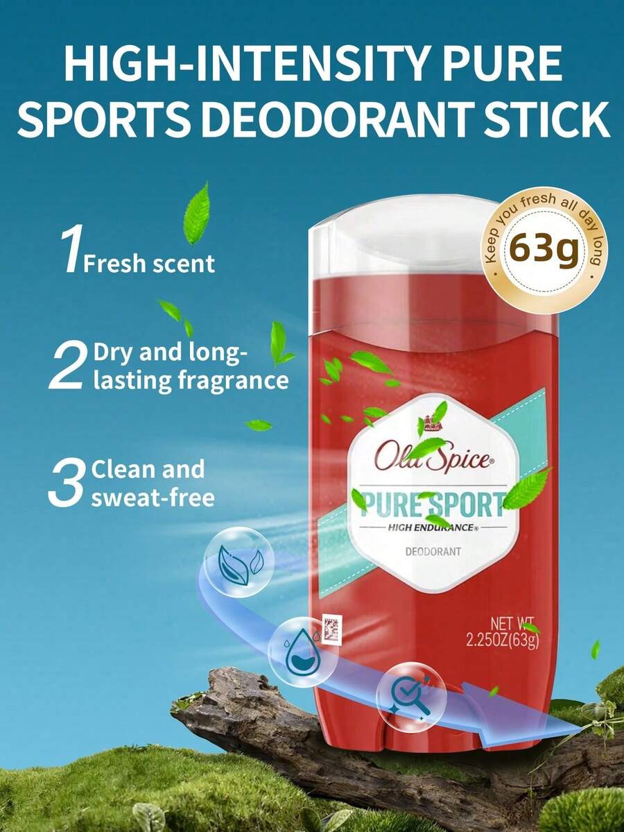 Old Spice High Intensity Pure Sport Langanhaltender Deodorant, 63g ...