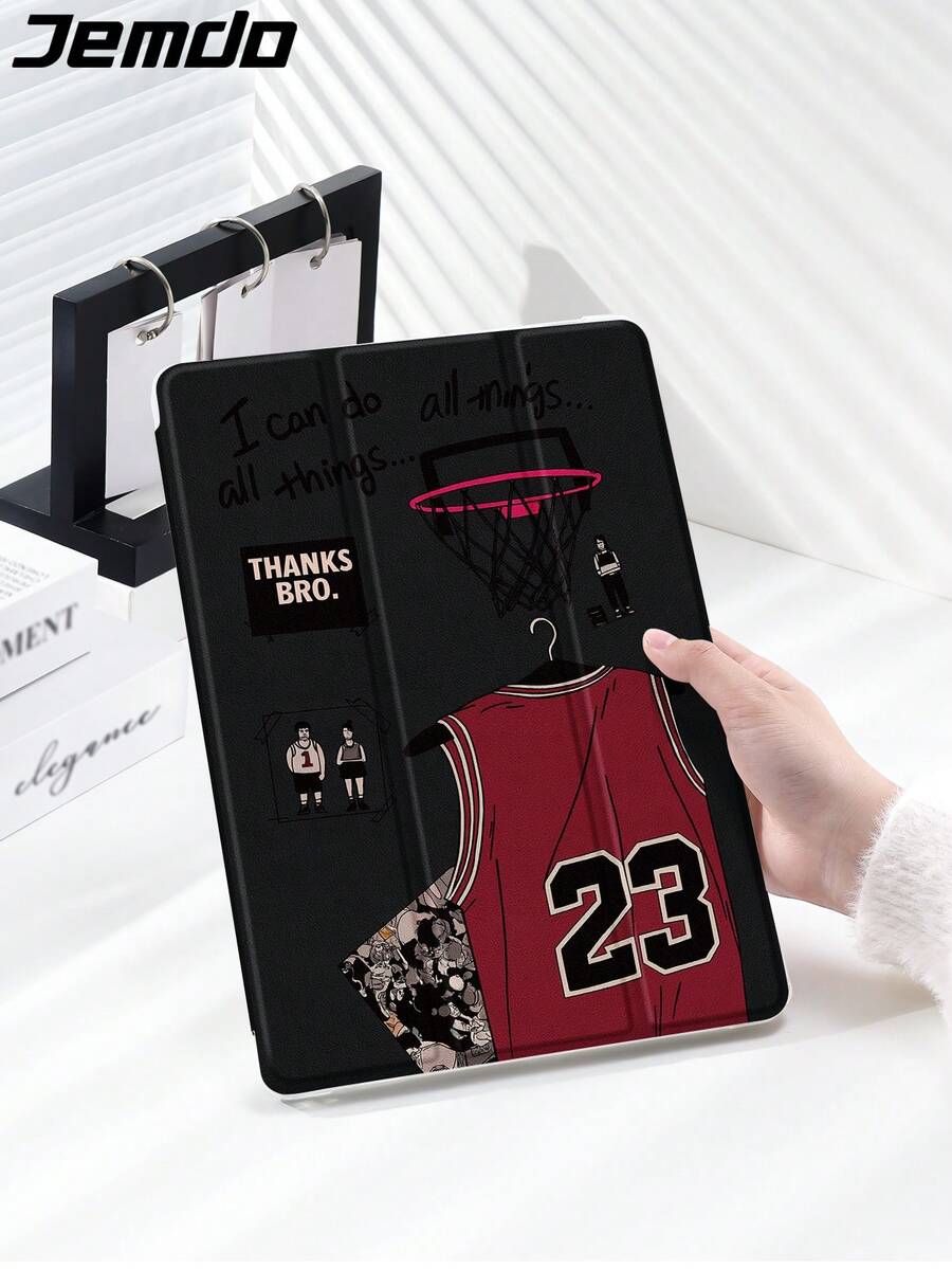 1pc Basketball Pattern Tablet Protective Case, Compatible With 10.2 ...