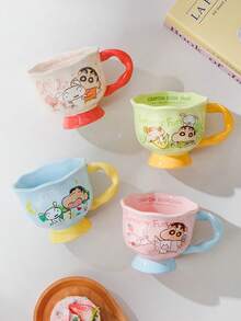 CRAYON SHINCHAN Crayon Shin-Chan Cartoon Water Cup Flower Tea Ceramic ...