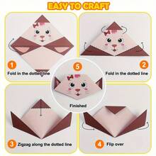 108 Sheets Of Origami Craft Paper For Children, 54 Colored Origami ...