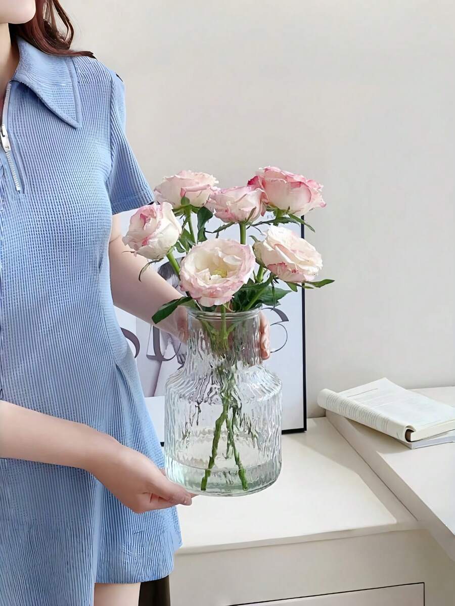 Decorative Glass Vase, Wedding Decor, Dining Table Centerpiece, Vintage ...