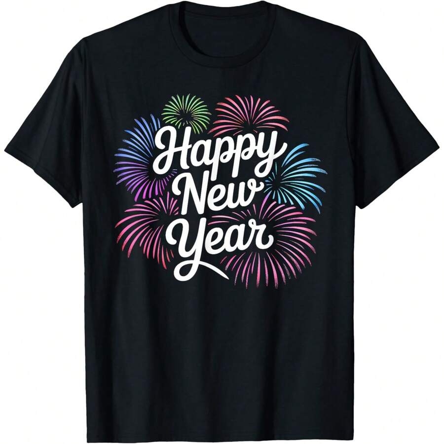 New Years Eve Party Countdown Fireworks Happy New Year 2026 T-Shirt ...