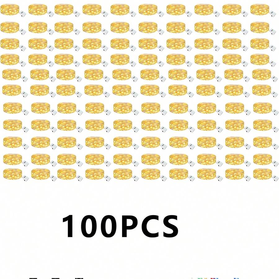 30/100-Piece Pack Valentine's Day, Wedding Decorations, LED Fairy ...