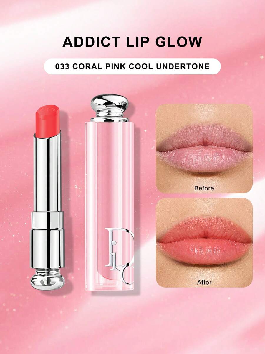 Dior Addict Lip Glow - 033 Coral Pink Cool Tone - 3.2g for Sale ...