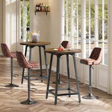 Tribesigns High Top Bar Table, Small Round Cocktail Counter Height ...