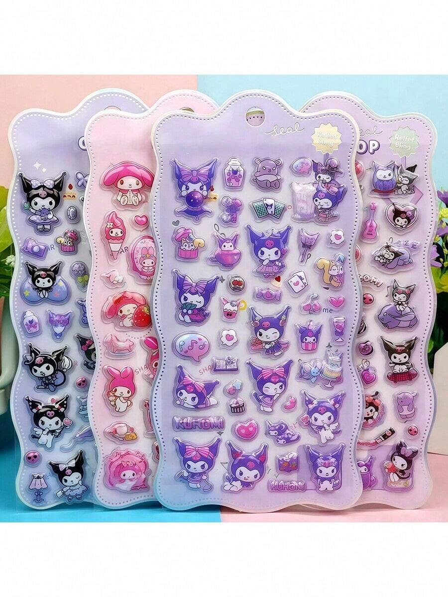 1pc Cute Cartoon 3D Handmade DIY Mobile Phone Decorative Sticker ...