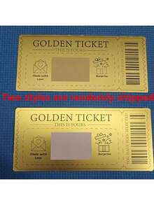 Goldene Rubbellose mit Umschlägen, Rubbelkarten mit Überraschung zum ...