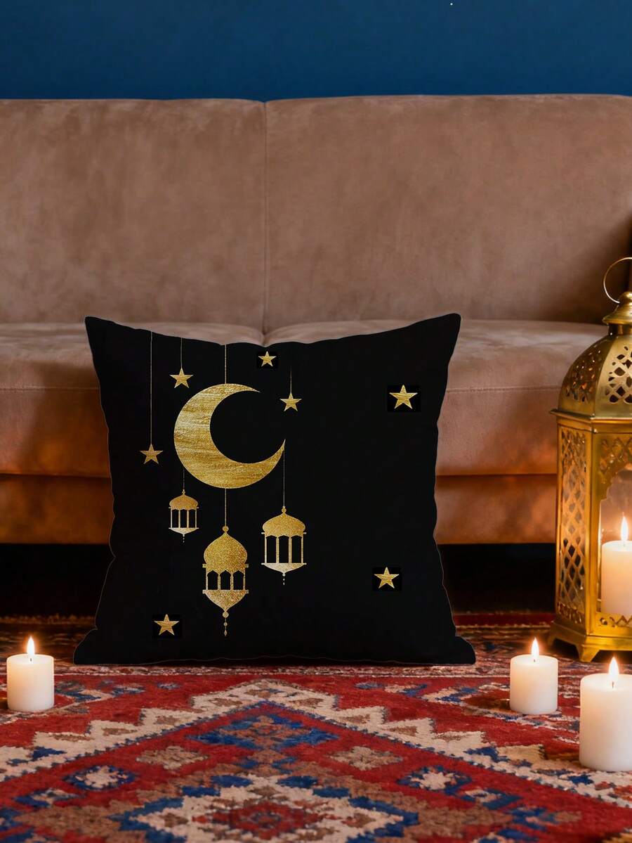 1 Peça Capa de Almofada Decorativa com Design de Lanterna Minimalista ...