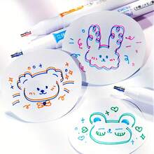 6/4/2/1pc Double-Tipped Colored Markers, Highlighting And Underlining ...