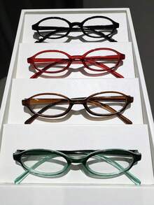 1-4pcs Colourful Plastic Small Oval Frame Lively Popular Design Clear ...