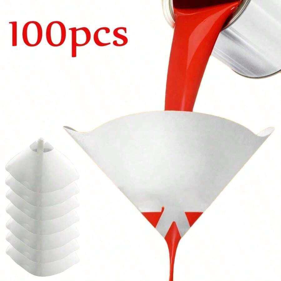 10/30/60/100Pcs Car Paint Spray Mesh Paper Filter Purifying Straining ...