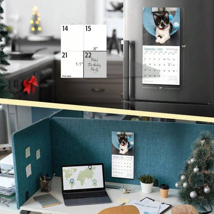 Select - Big Grid - Seasons In Nature 2026 Wall Calendar 12 Month 12 ...