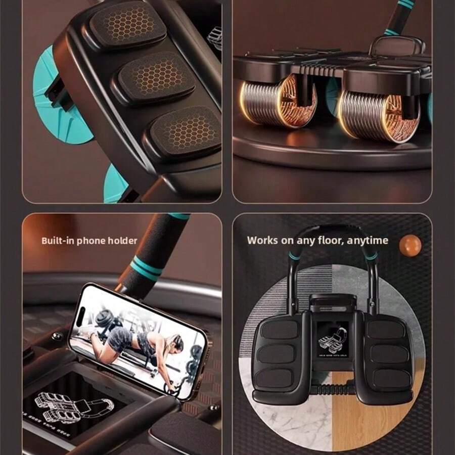 LOTANK Auto-Return Abdominal Wheel With Elbow Pad - Home Fitness Core ...