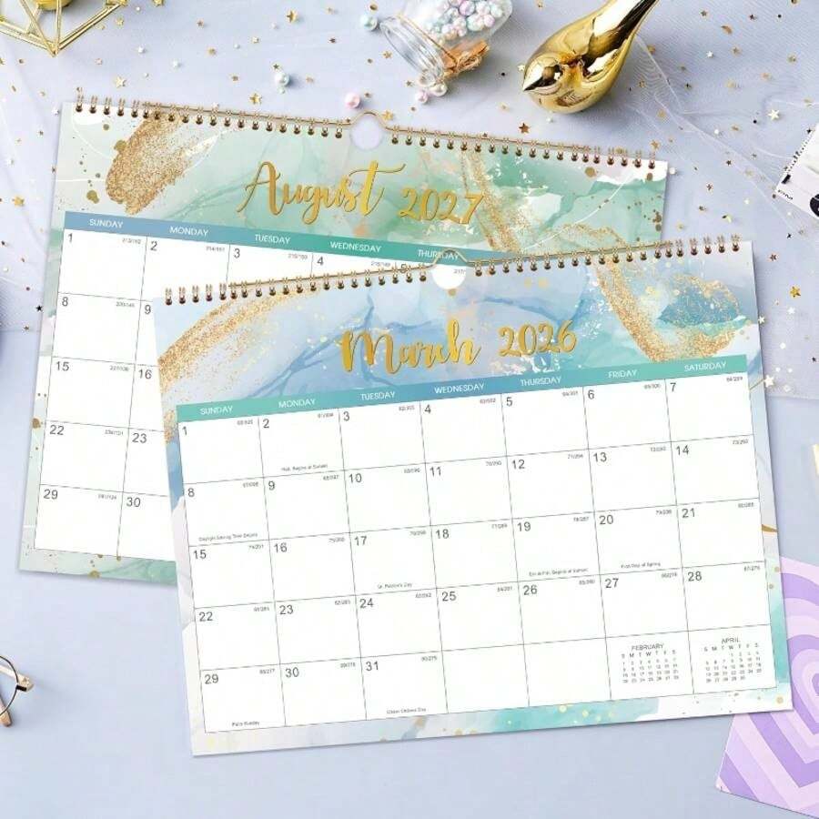 Calendar 2026 - 2027 - Wall Calendar 2026 - 2027 From Jan. 2026 - Dec ...